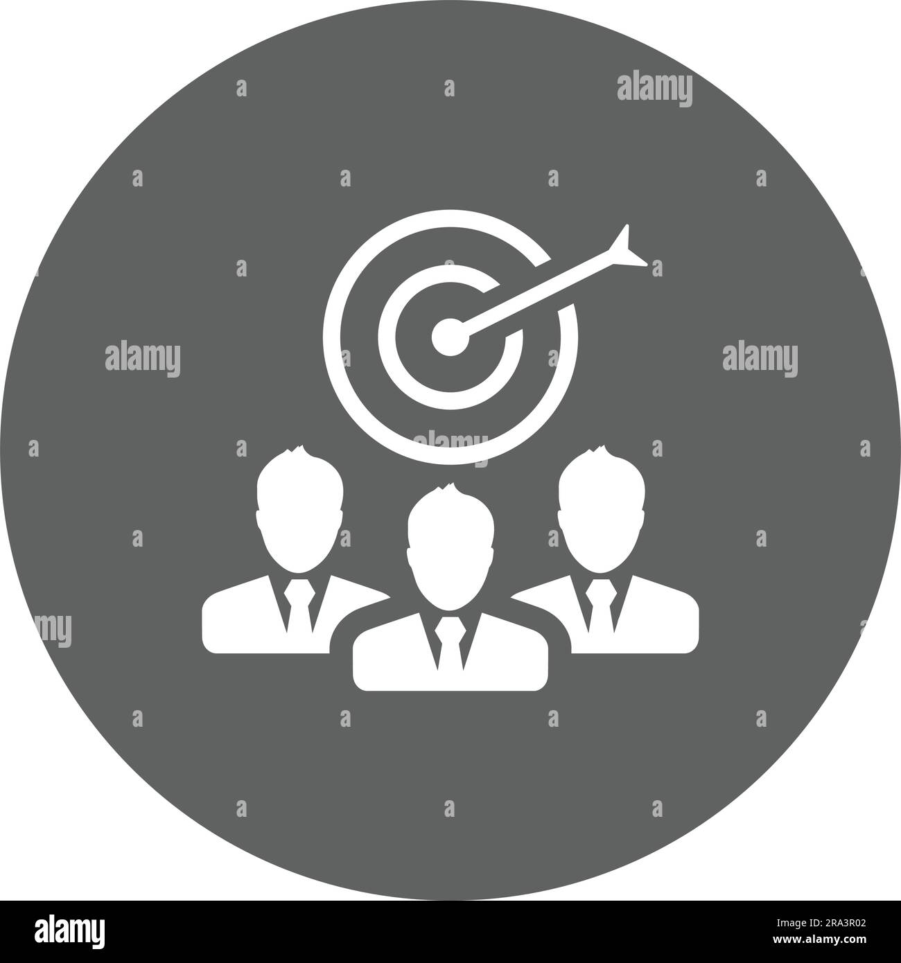 Teamwork Aim icon. use in mobile and app development or commercial ...