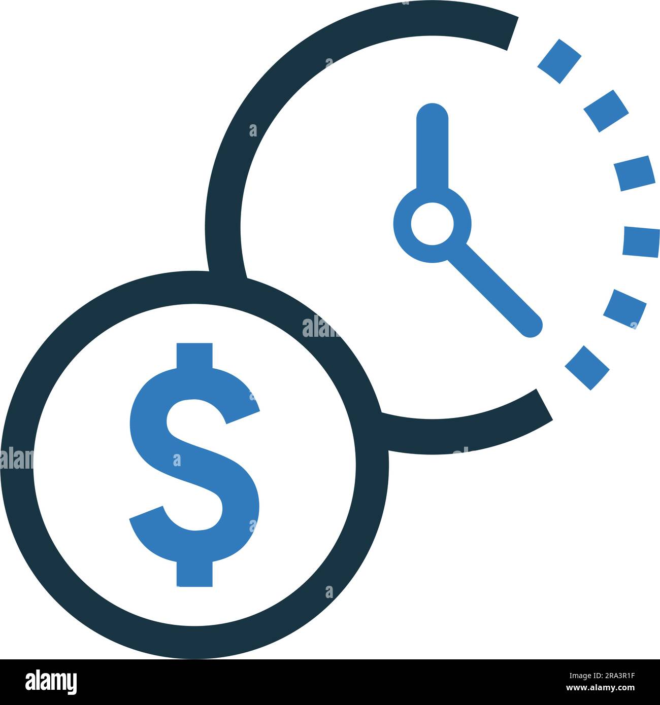 Time is Money icon.. Fully editable vector EPS use for printed ...