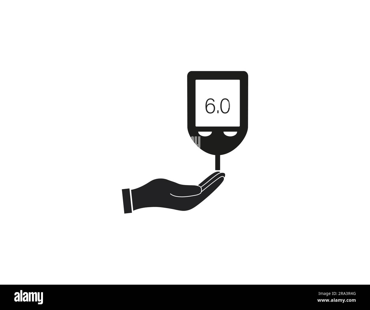 Blood, sugar, glucometer icon. Vector illustration Stock Vector Image ...