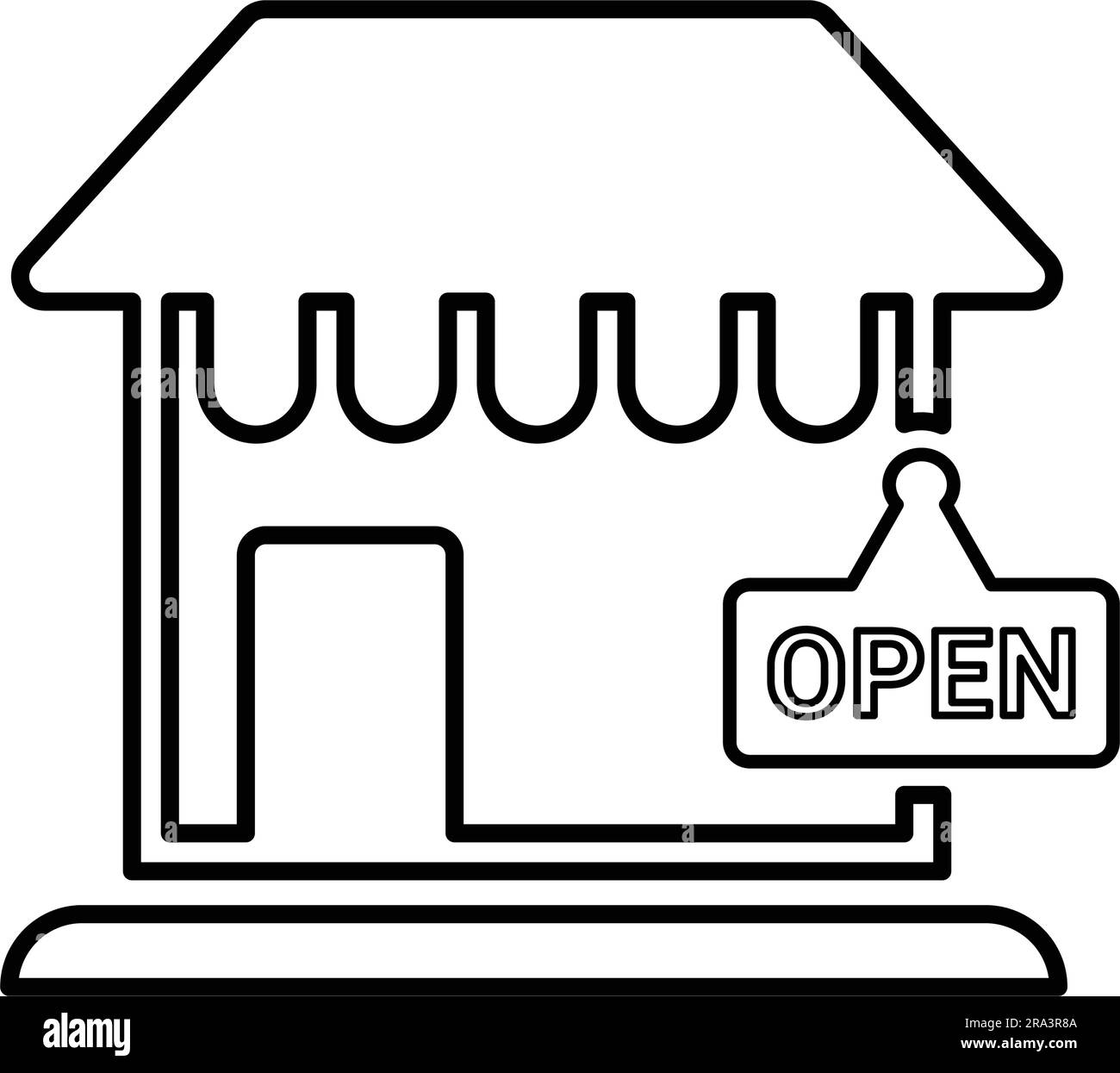 Shop Open icon. use in mobile and app development or commercial ...