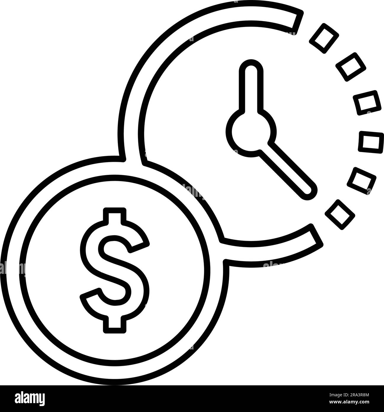 Time is Money icon.. Fully editable vector EPS use for printed ...