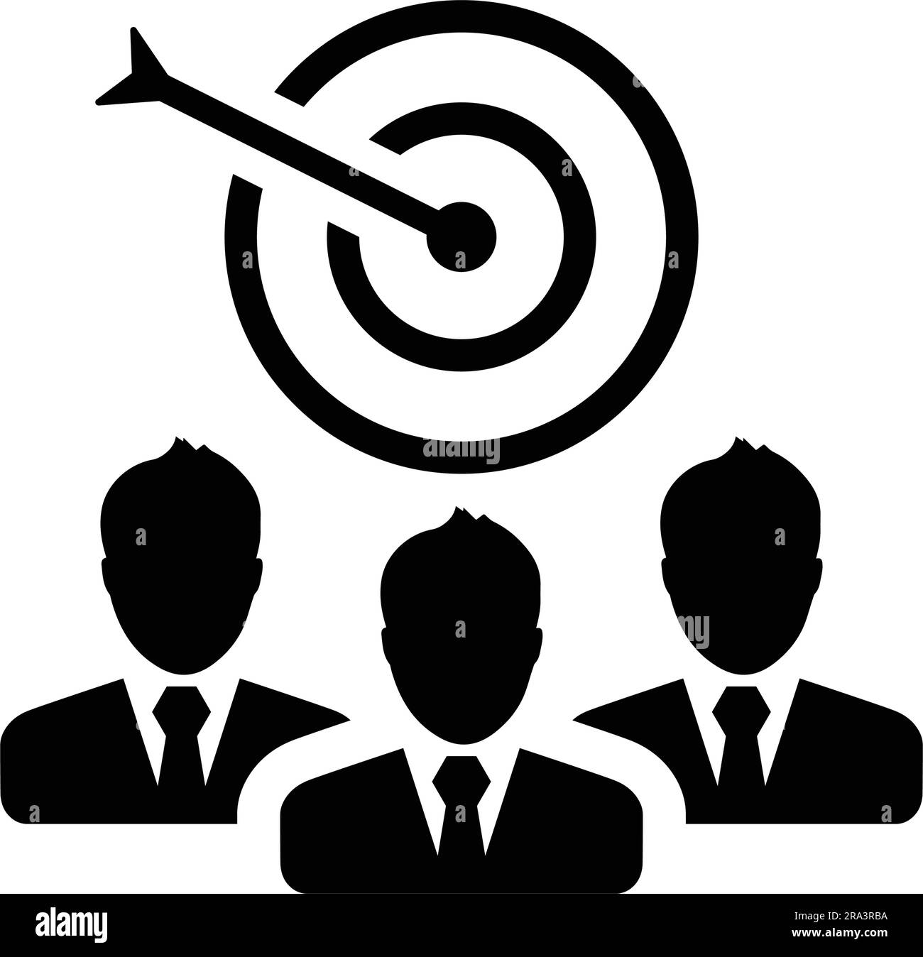 Teamwork Aim icon. use in mobile and app development or commercial ...