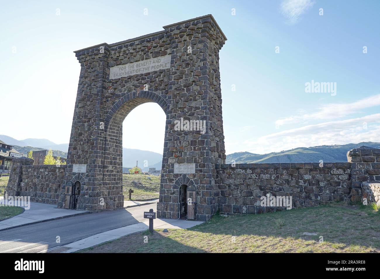 Gardiner, Montana, USA - May 17, 2023: Historic Roosevelt Arch for ...