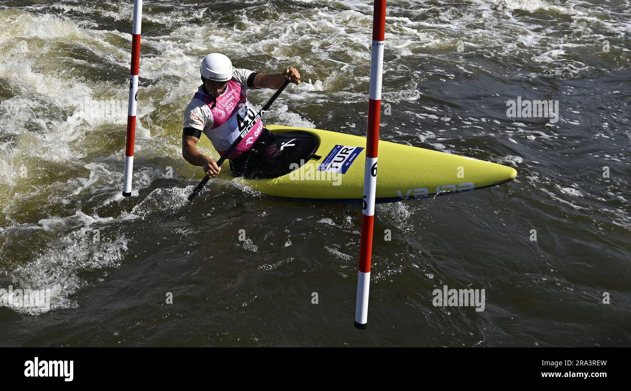Krakow. Poland. 30 June 2023. Canoe Slalom. 2023 European Games. Kolna ...