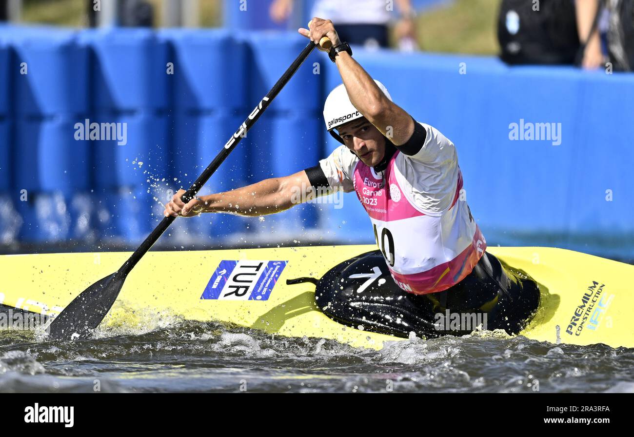 Krakow. Poland. 30 June 2023. Canoe Slalom. 2023 European Games. Kolna ...