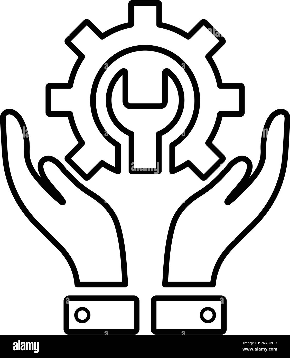 Tech Support icon.. Fully editable vector EPS use for printed materials ...