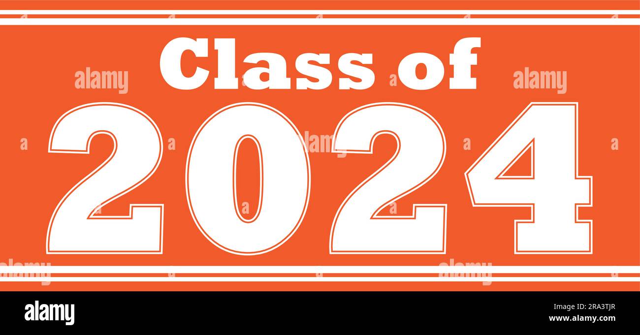 class of banner orange 2023 Stock Vector Image & Art - Alamy