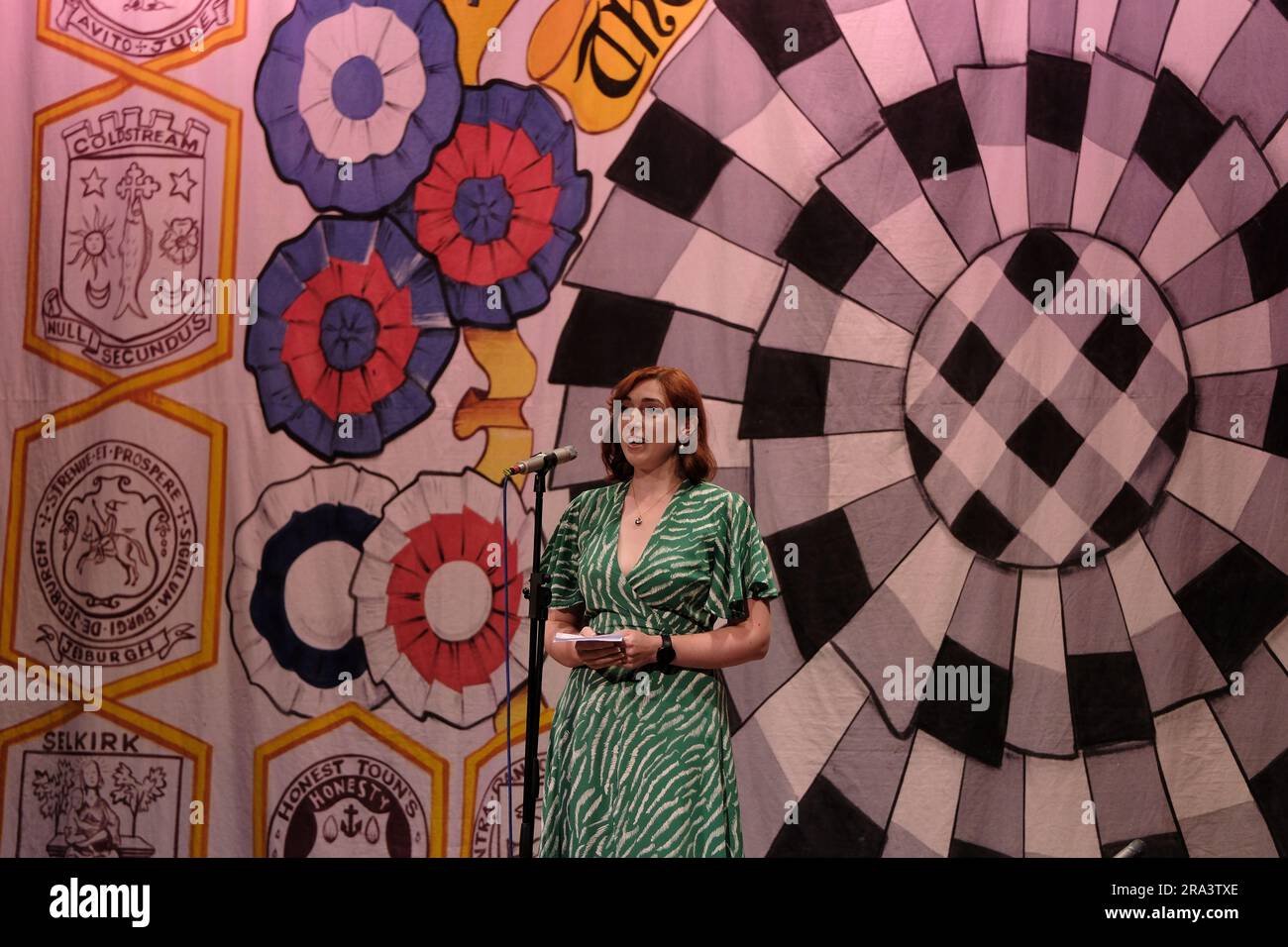 Galashiels, UK. 30th June, 2023. The Investiture of Braw Lad Cory ...