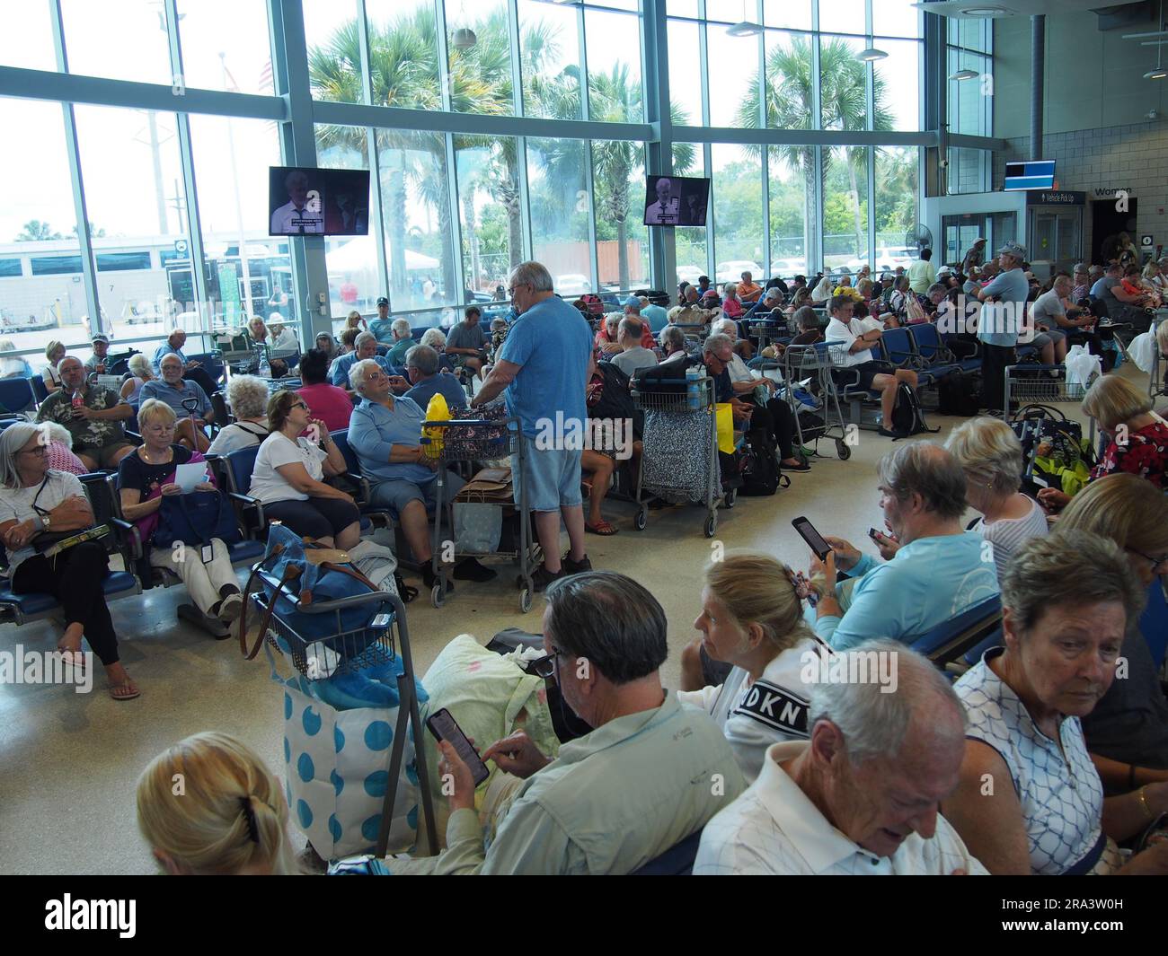 Amtrak Auto-Train Passengers at the Sanford, Florida, Terminal, June 1 ...