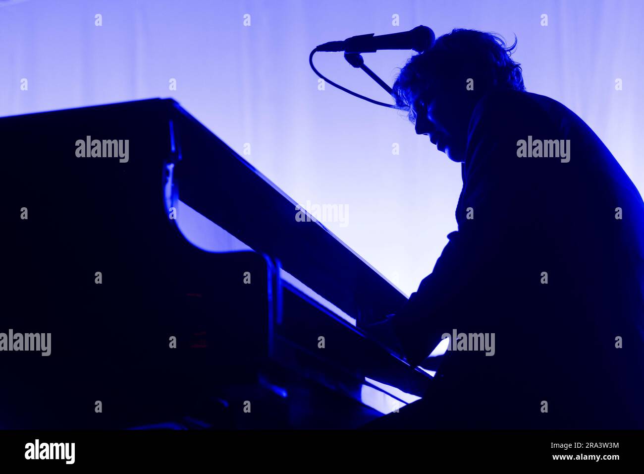 British singer Tom Odell performs on the stage of the Stravinski hall ...