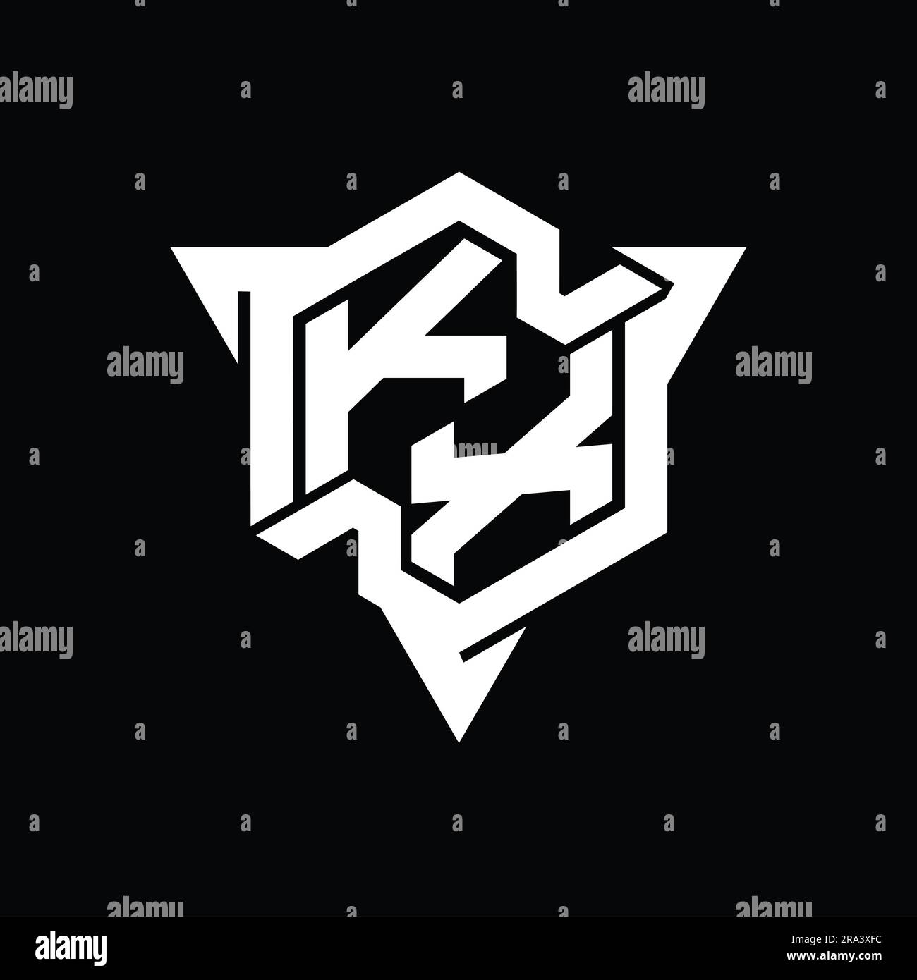 Kx modern logo hi-res stock photography and images - Alamy