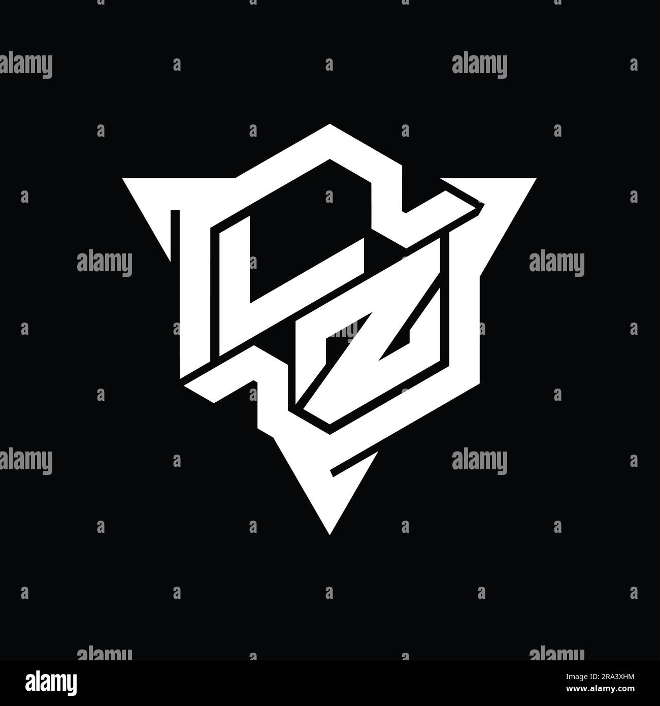 Lz letter design hi-res stock photography and images - Alamy