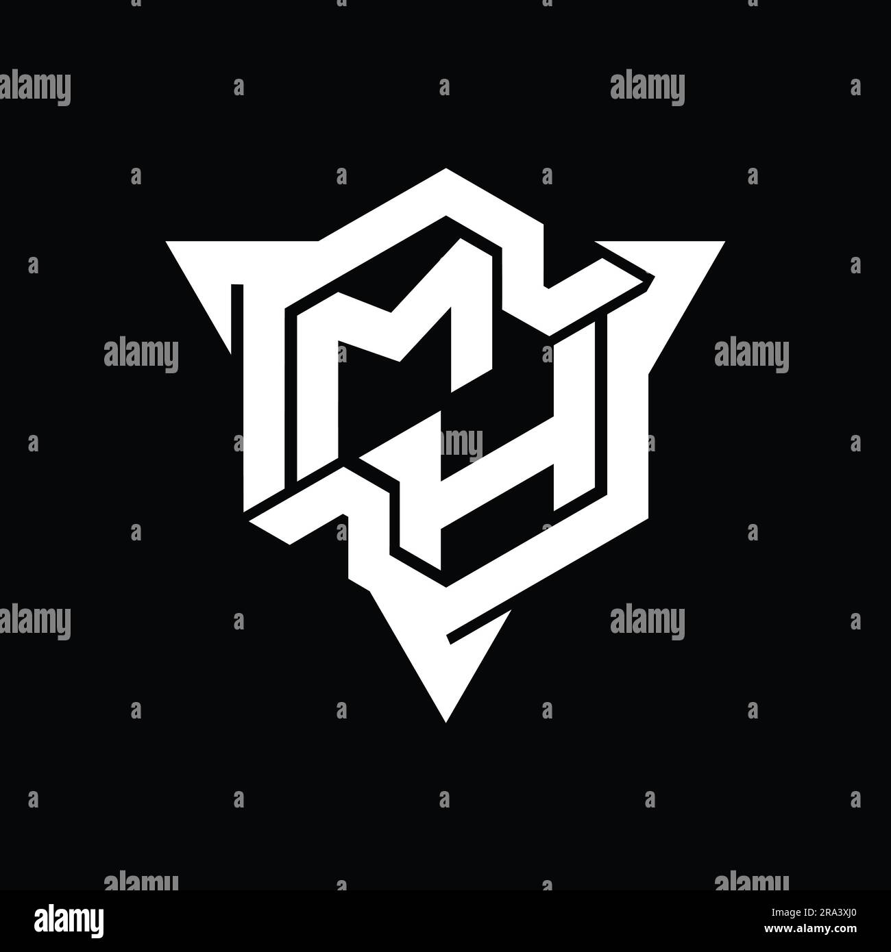 Mh gaming logo hi-res stock photography and images - Alamy