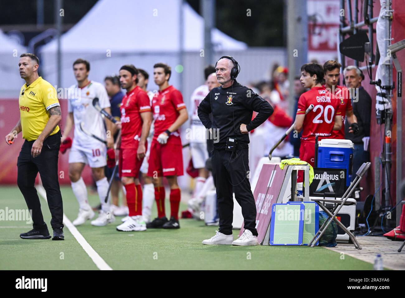 Antwerp, Belgium. 30th June, 2023. Belgium's coach Shane McLeod ...
