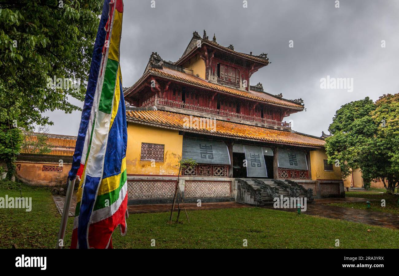 The entrance to Hien Duc Mon, a historical landmark located in Hue ...