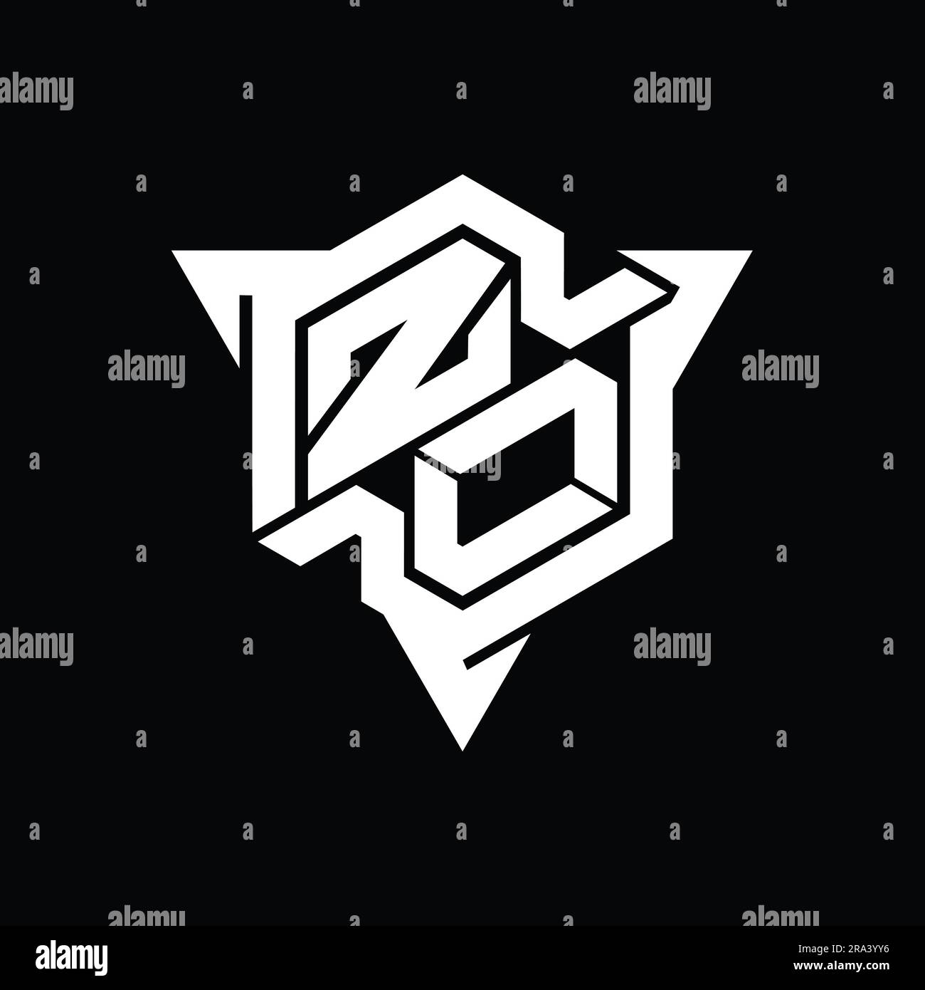 Zo logo design hi-res stock photography and images - Alamy