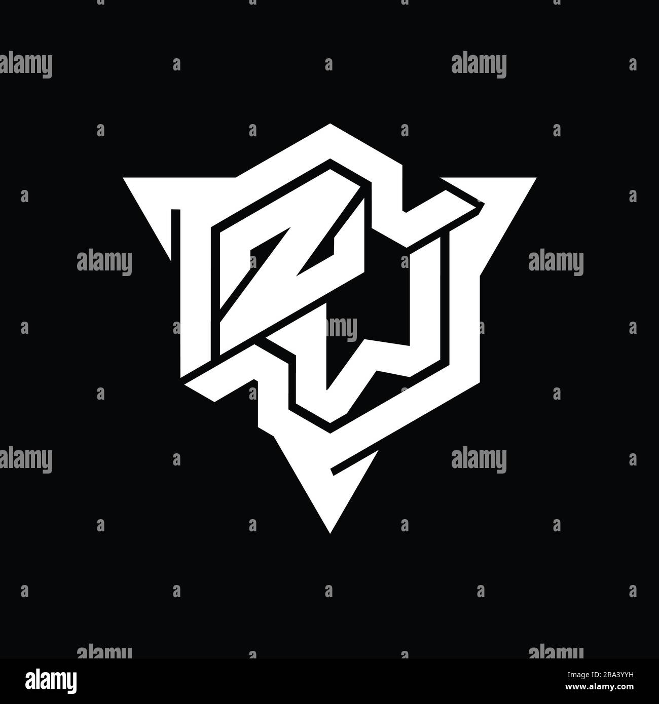 Zw gaming letters hi-res stock photography and images - Alamy