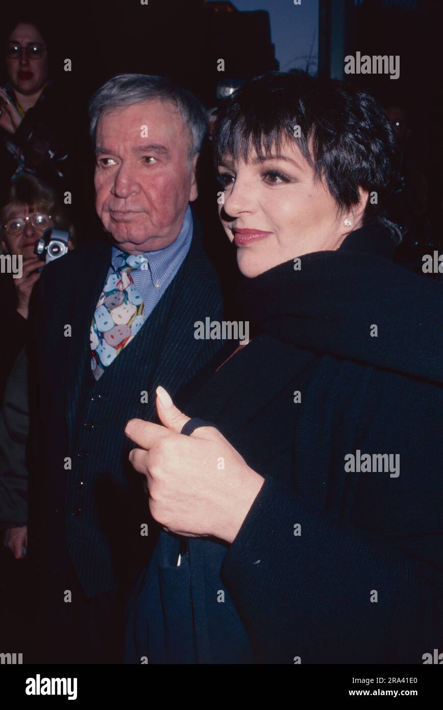 Fred Ebb and Liza Minnelli attend the 13th Annual MAC Awards at Town ...