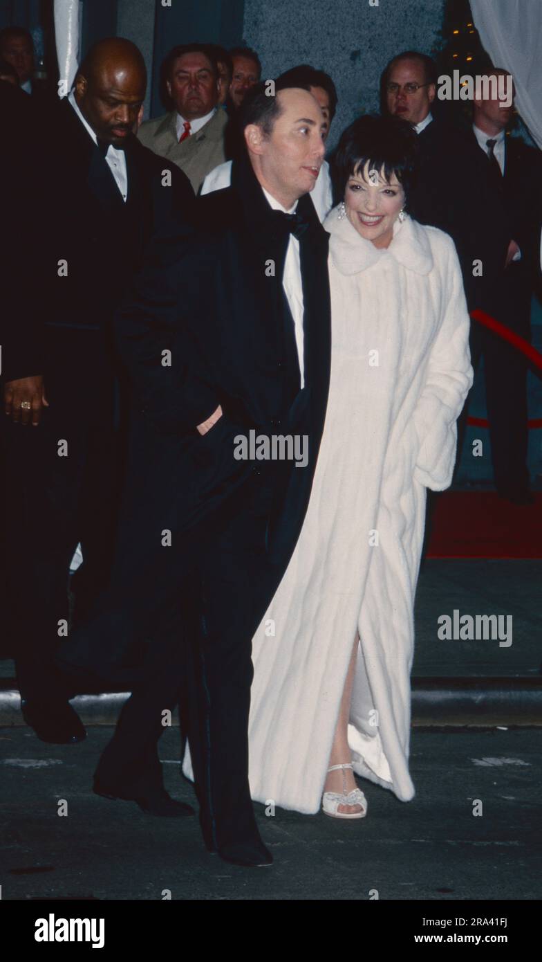 Liza Minnelli and husband David Gest attend their wedding reception at ...