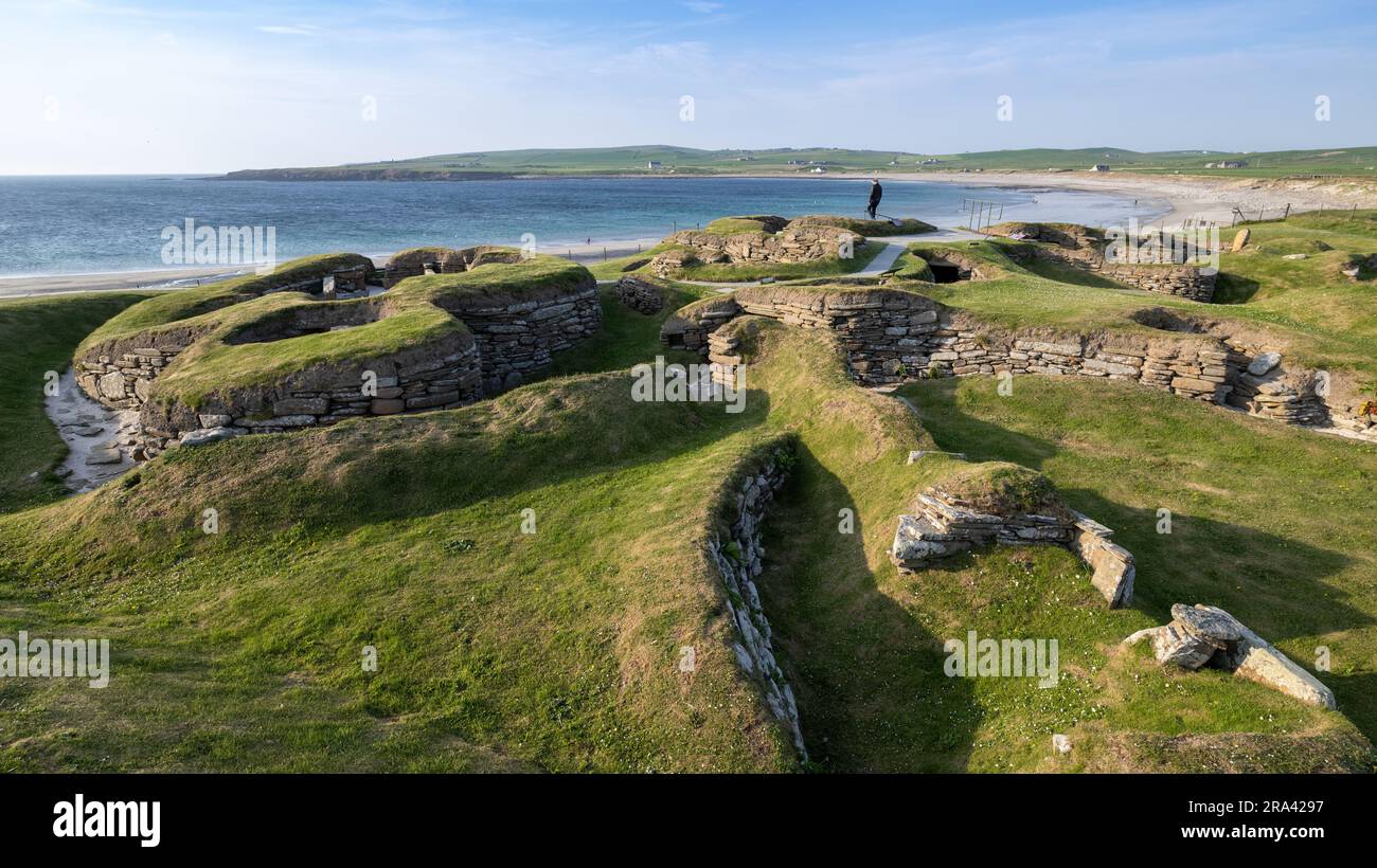Skara Brae, a prehistoric village on the Orkney Isles, discovered in ...