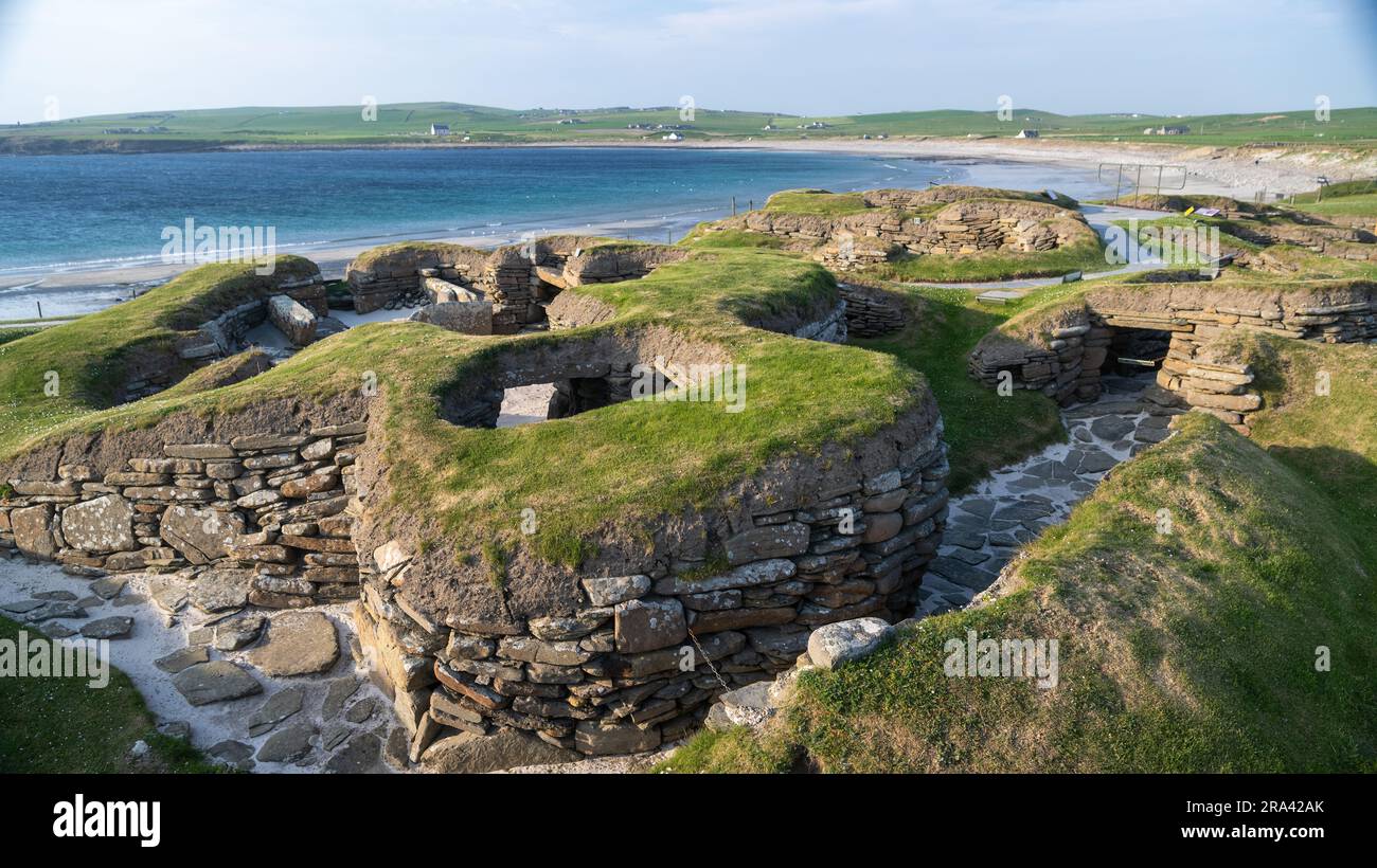 Skara Brae, a prehistoric village on the Orkney Isles, discovered in ...