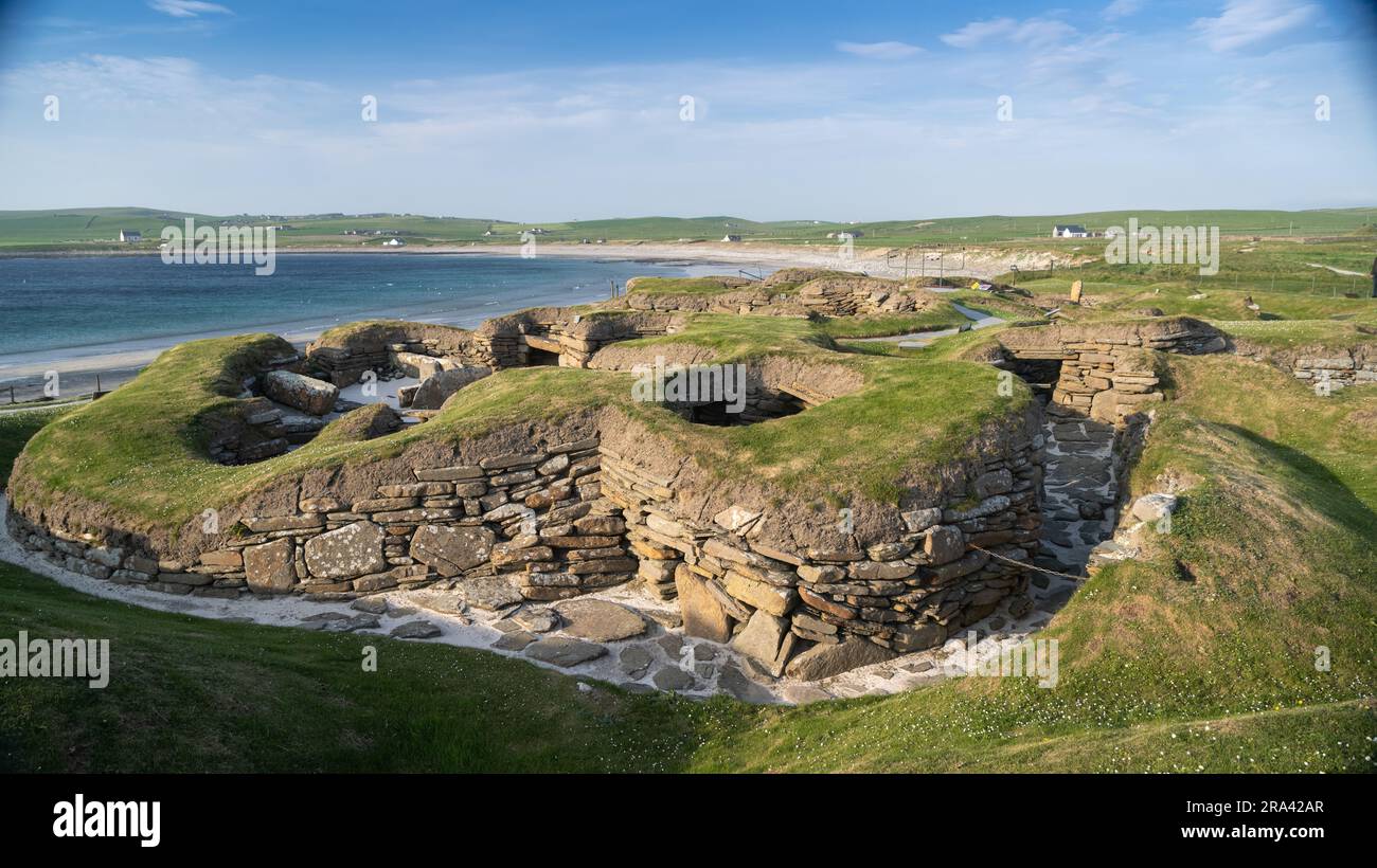Skara Brae, a prehistoric village on the Orkney Isles, discovered in ...