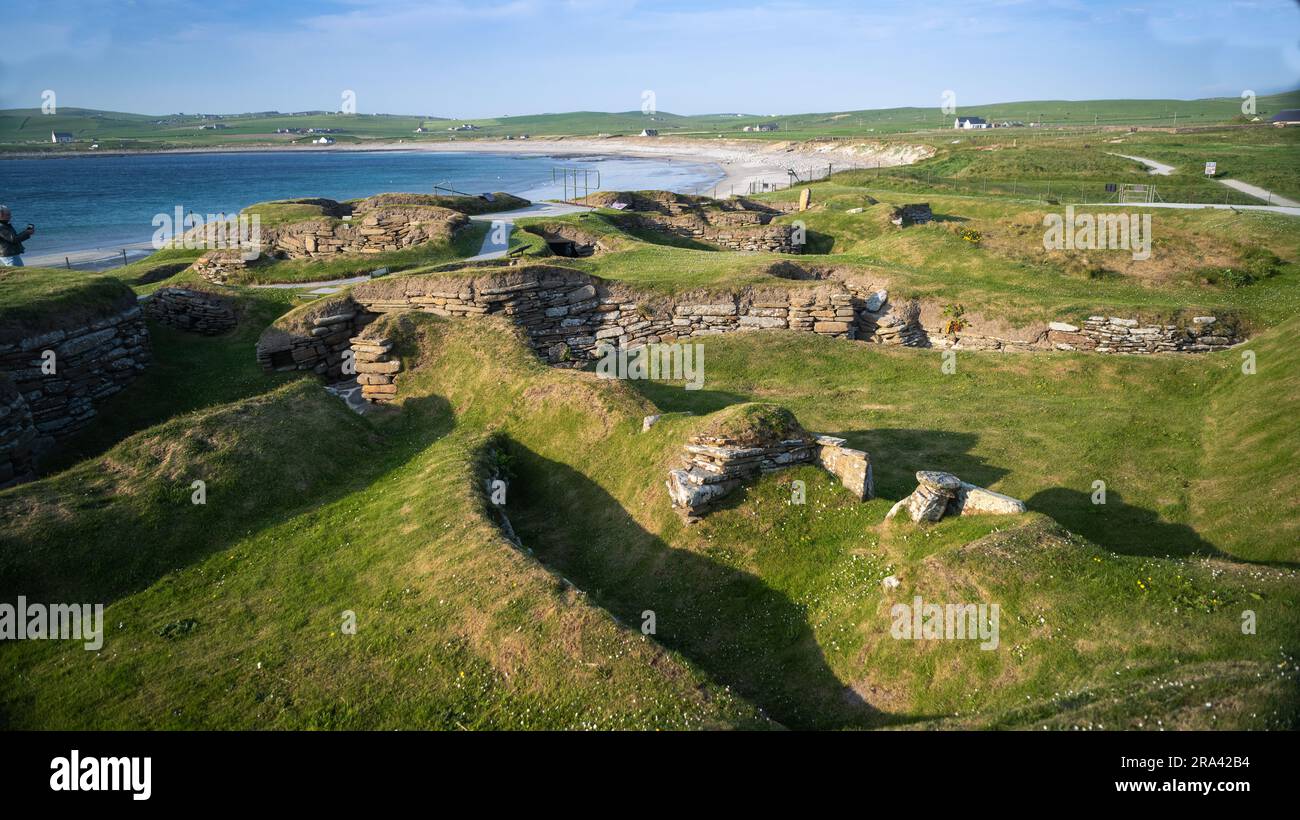 Skara Brae, a prehistoric village on the Orkney Isles, discovered in ...
