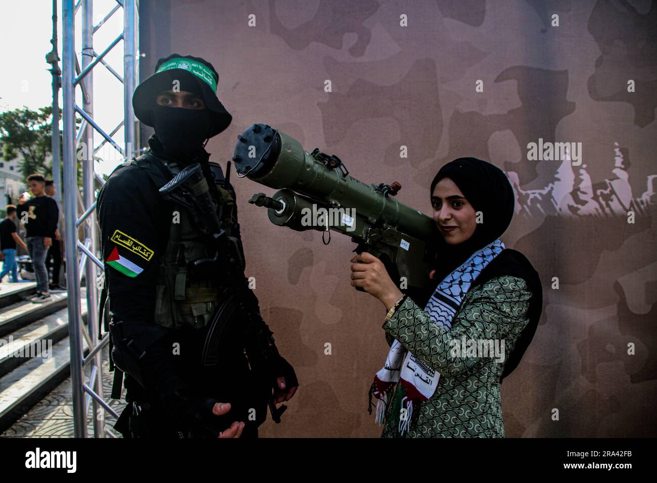 June 30, 2023: Gaza, Palestine. 30 June 2023. Palestinians visit a ...