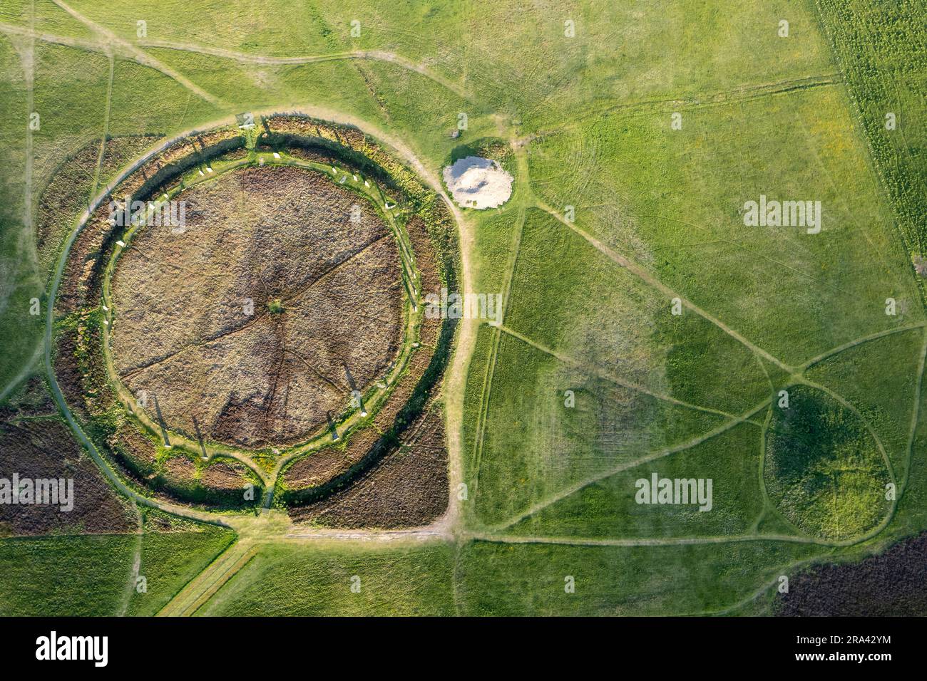 Ring of Brodgar a Neolithic henge standing on a spit of land between ...