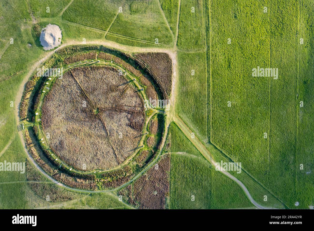 Ring of Brodgar a Neolithic henge standing on a spit of land between ...