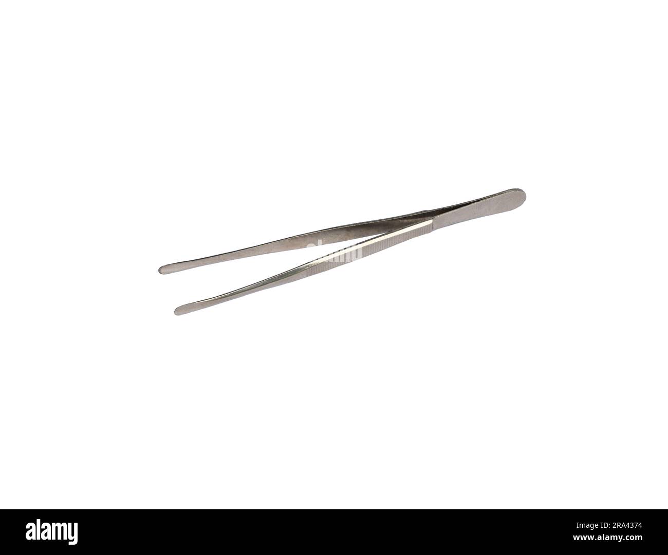 a metal tweezers isolated on a transparent background Stock Photo - Alamy