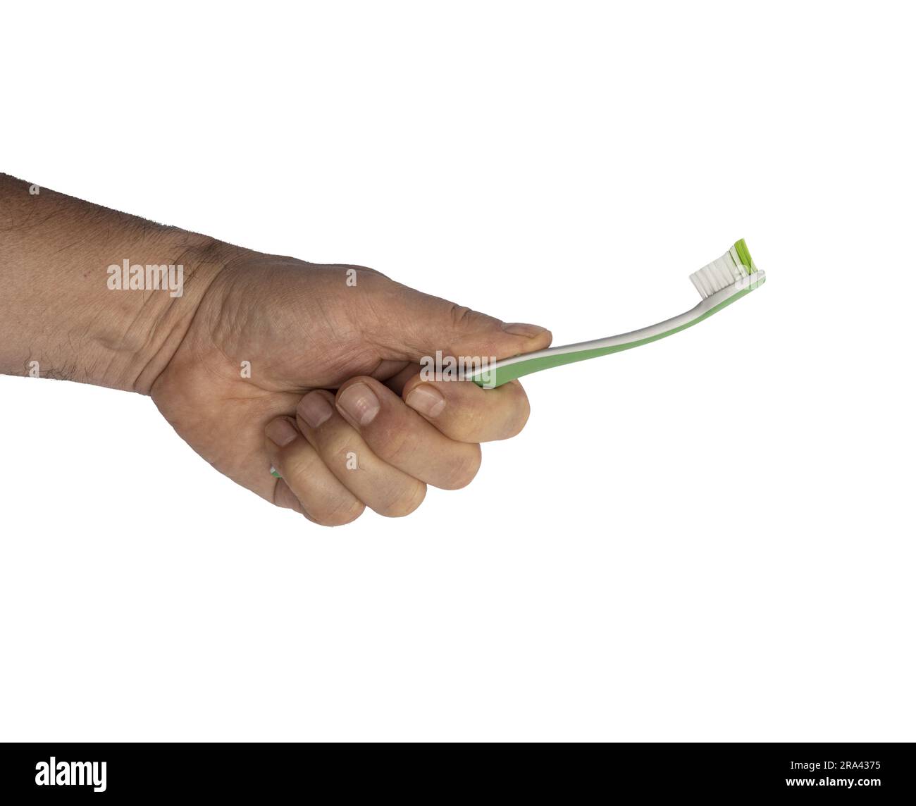 Transparent toothbrush on green hi-res stock photography and images - Alamy