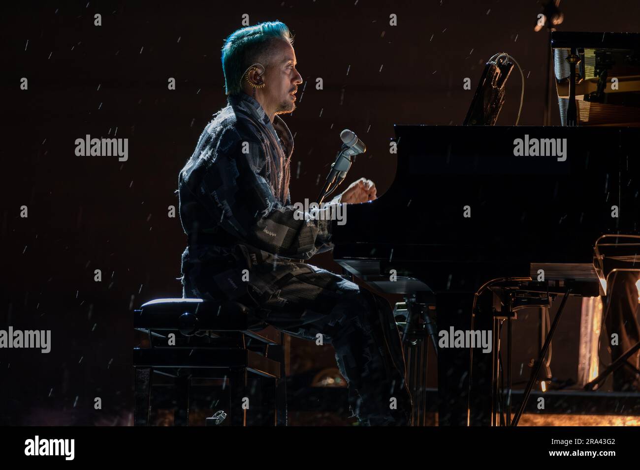 The Italian pianist and music composer Dario Faini, as know with ...