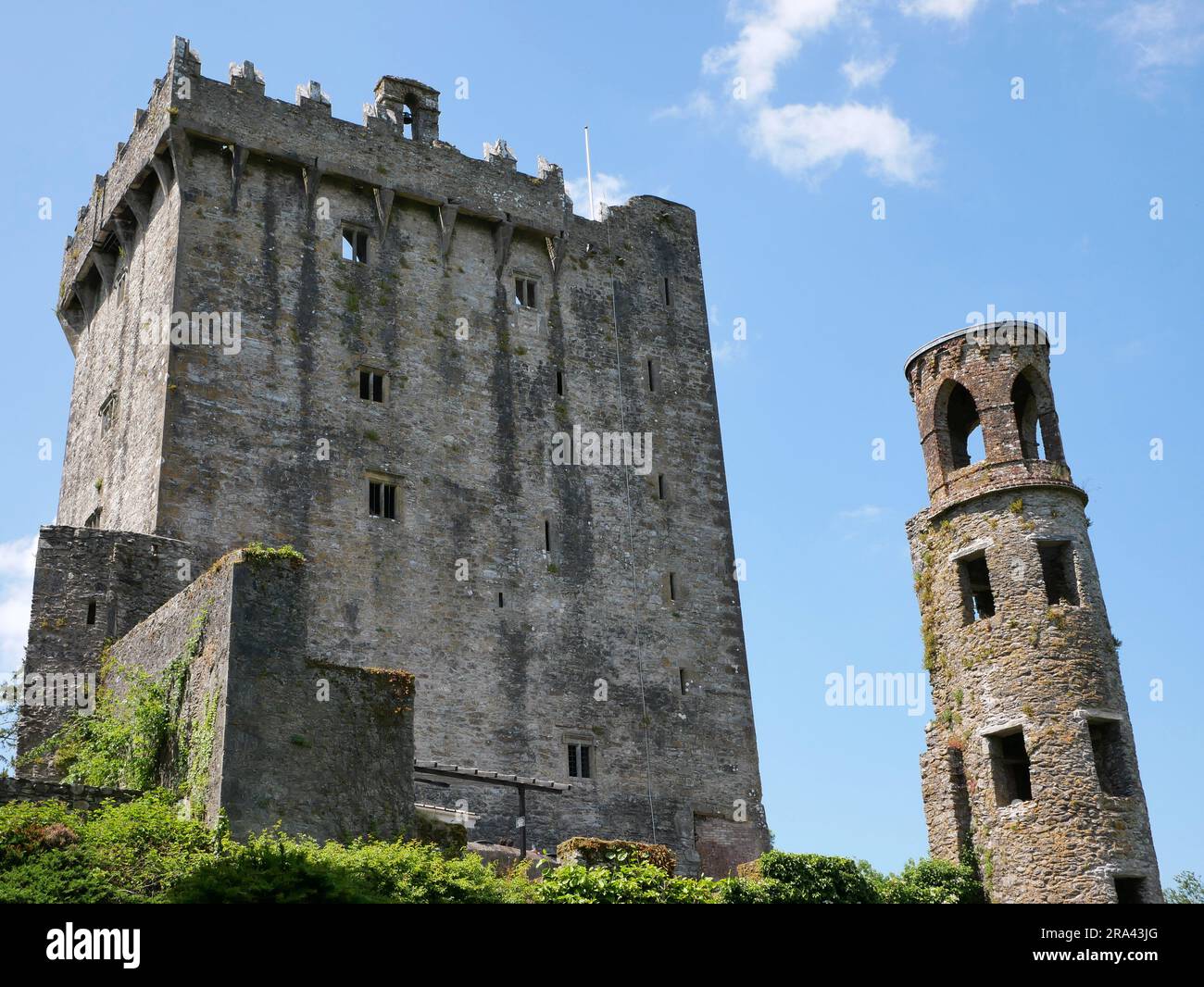 Old celtic castle tower, Blarney castle in Ireland, old ancient celtic ...
