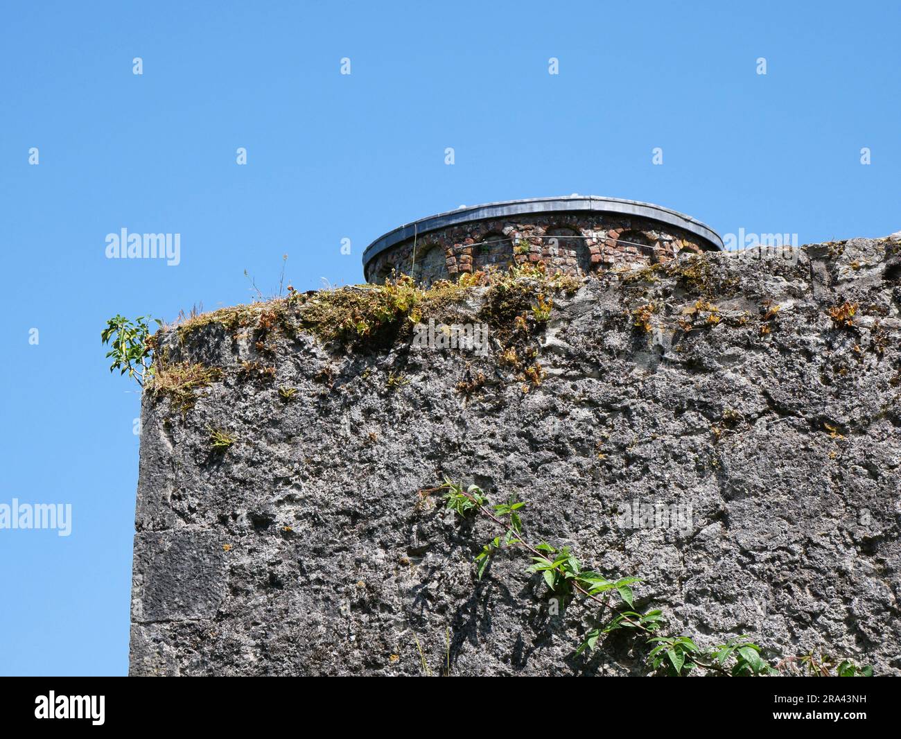 Ancient tower wall background, Blarney castle in Ireland, celtic ...