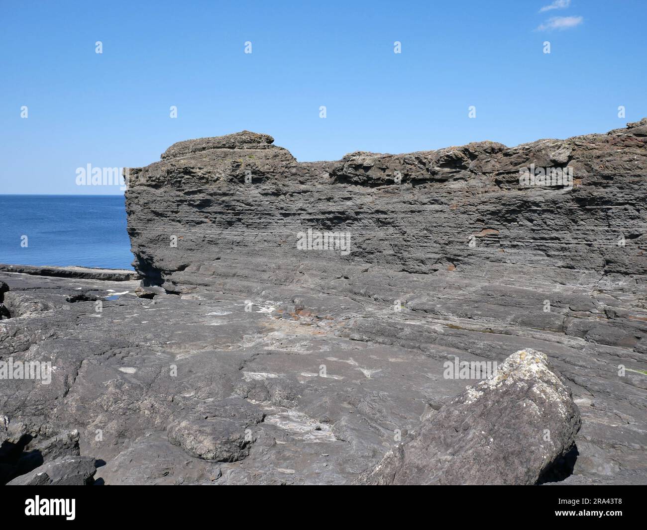 Cliffs and Atlantic ocean, rocks wall and laguna, beauty in nature ...