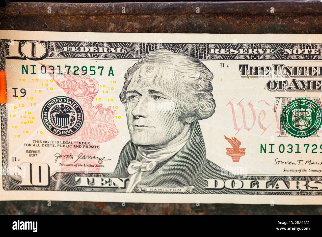 USD Currency Amidst American Inflation Challenges Stock Photo - Alamy