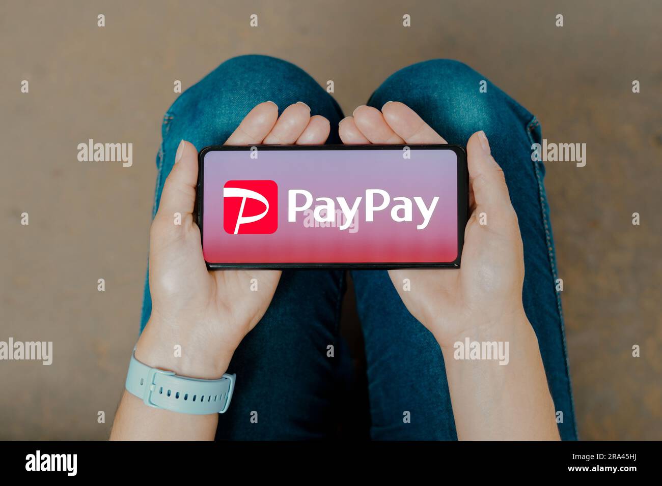 Brazil. 30th June, 2023. In this photo illustration, the PayPay Corporation logo is displayed on ...