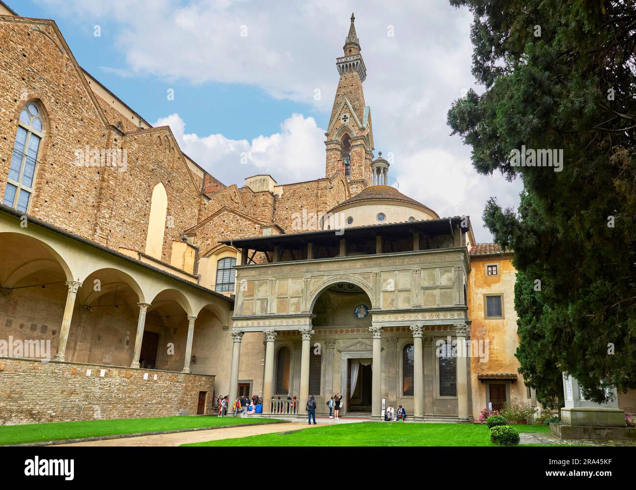 Pazzi chapel in Basilica di Santa Croce, Florence, Italy Stock Photo ...