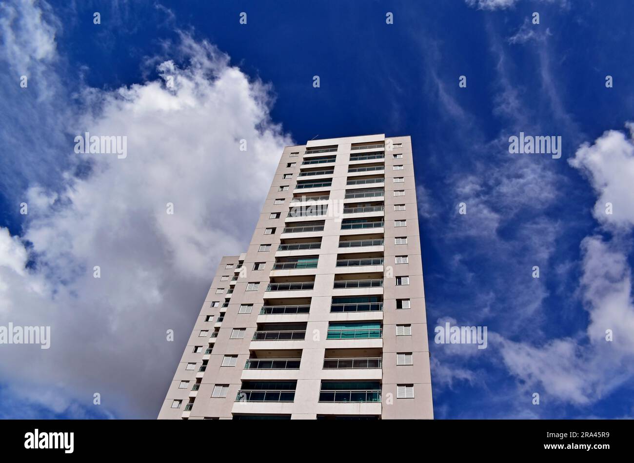 Residential building facade in Ribeirao Preto, Sao Paulo, Brazil Stock ...