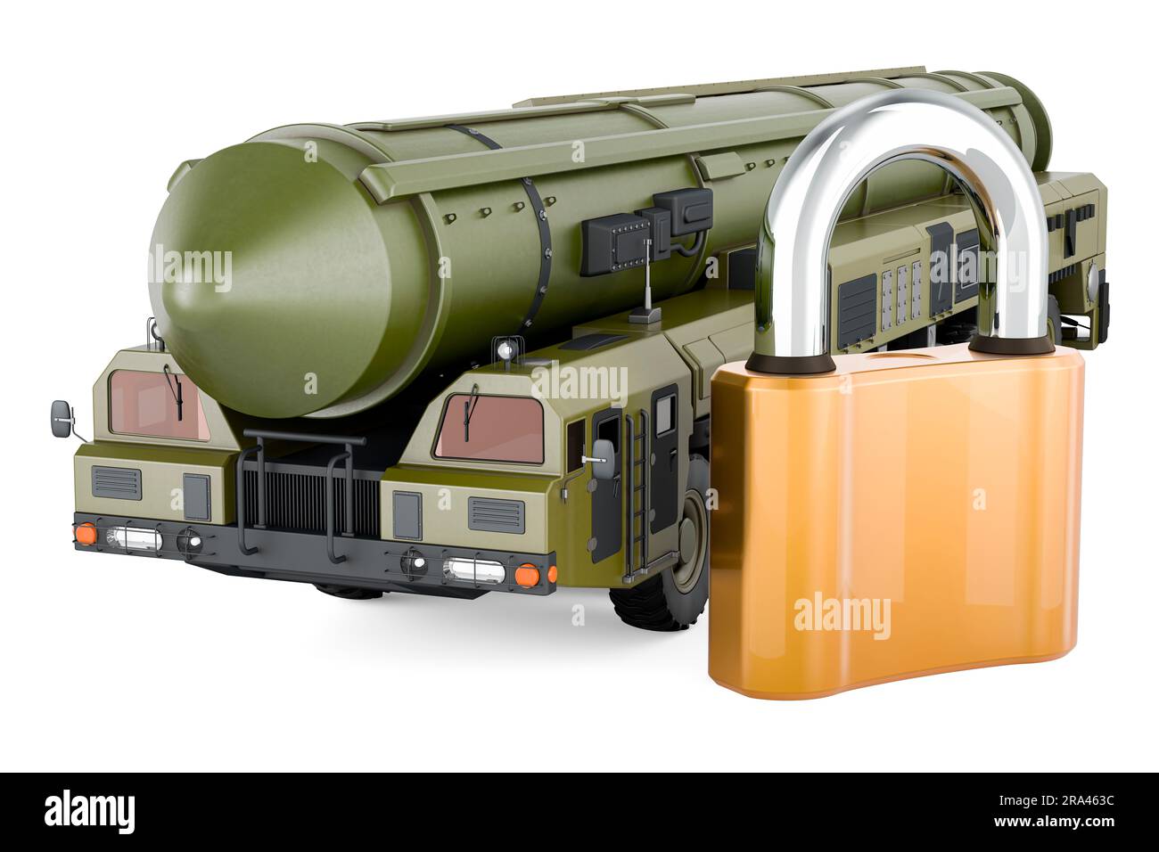 Scud missile, mobile short-range ballistic missile system with padlock ...