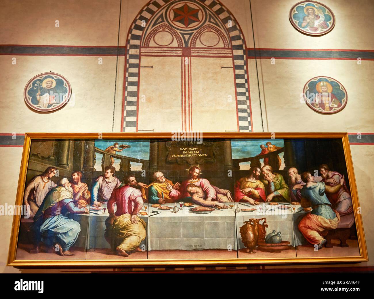 Works of art in the Basilica di Santa Croce, Florence, Italy Stock ...