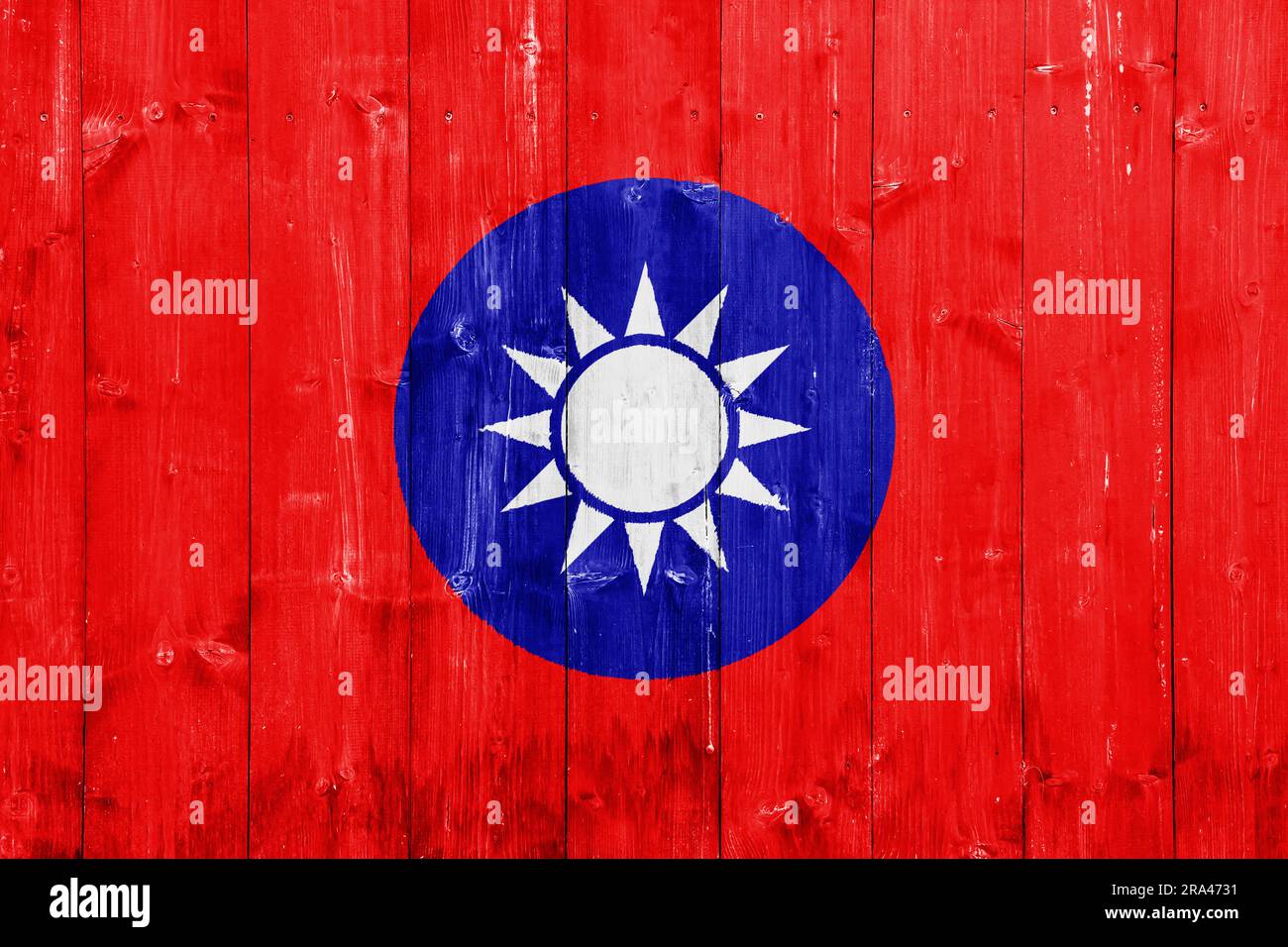Flag of Republic of China Taiwan on a textured background. Concept ...
