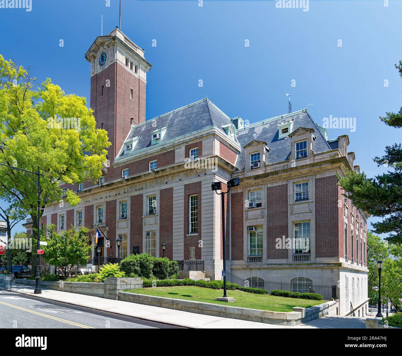 Staten Island Borough Hall was built in 1906 on a hill overlooking NY ...