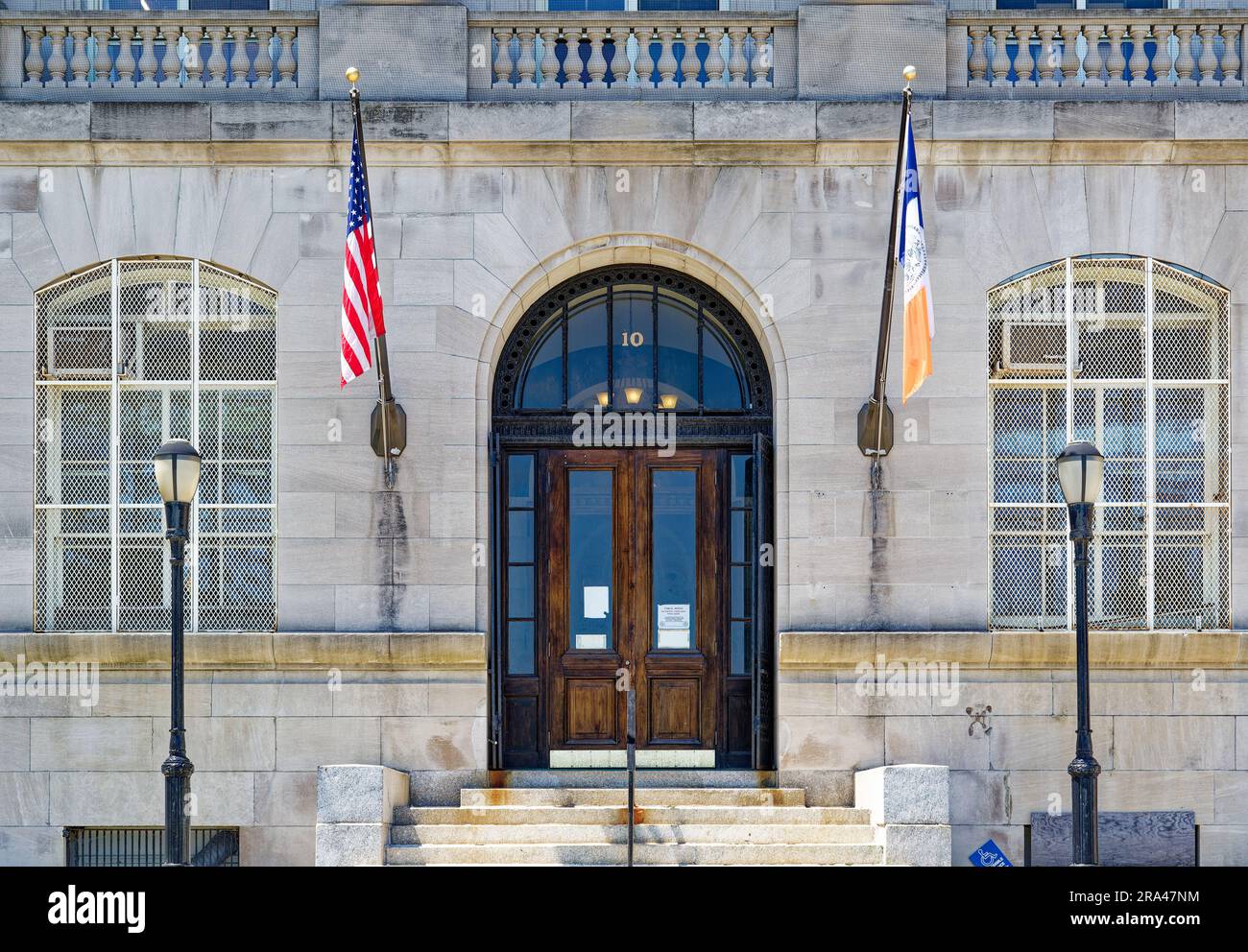 Staten Island Borough Hall was built in 1906 on a hill overlooking NY ...