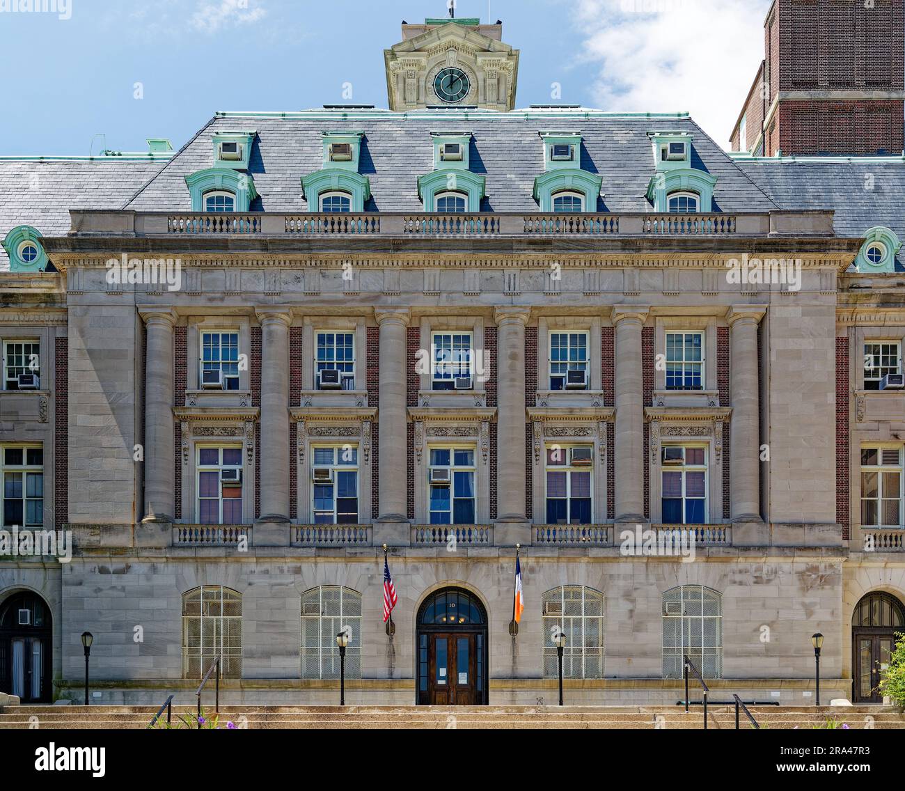 Staten Island Borough Hall was built in 1906 on a hill overlooking NY ...