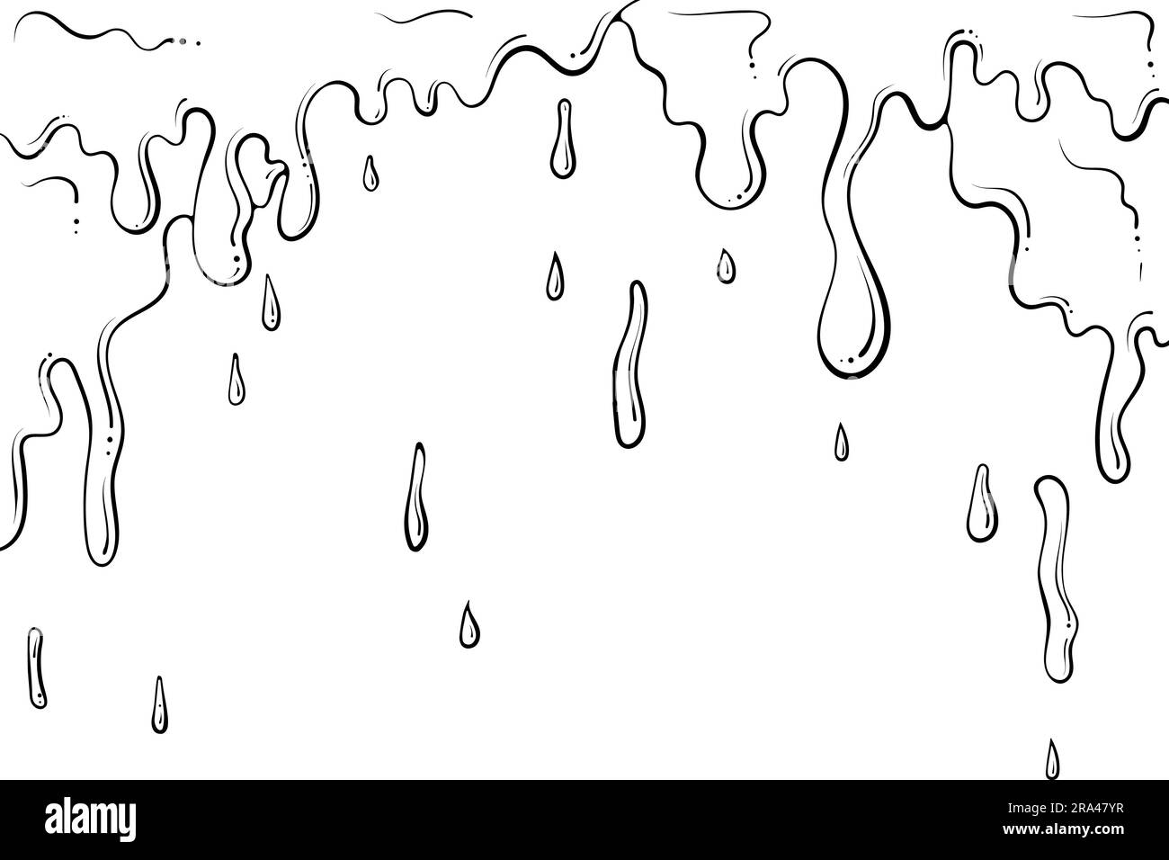 Isolated dripping paint melted Stock Vector Images - Alamy