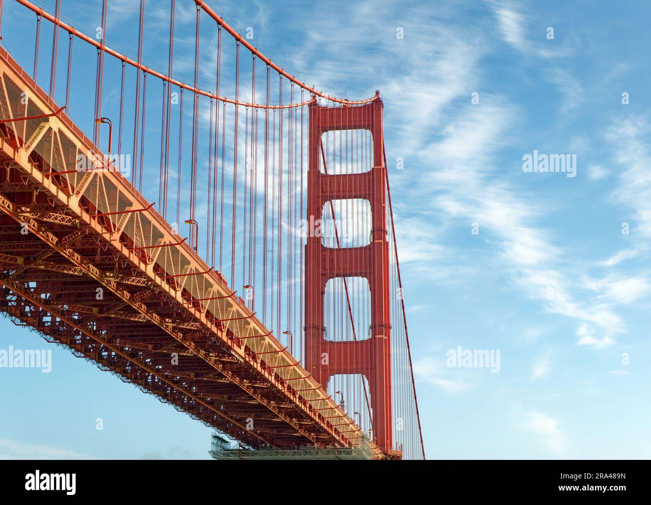 SAN FRANCISCO, CALIFORNIA - April 24, 2023: The Golden Gate Bridge is ...