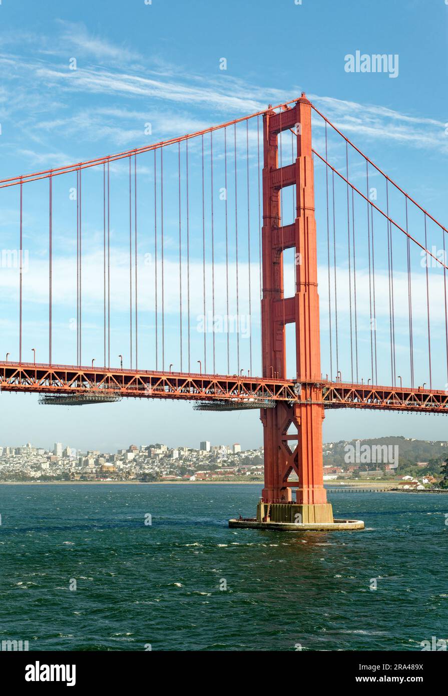 SAN FRANCISCO, CALIFORNIA - April 24, 2023: The Golden Gate Bridge is ...