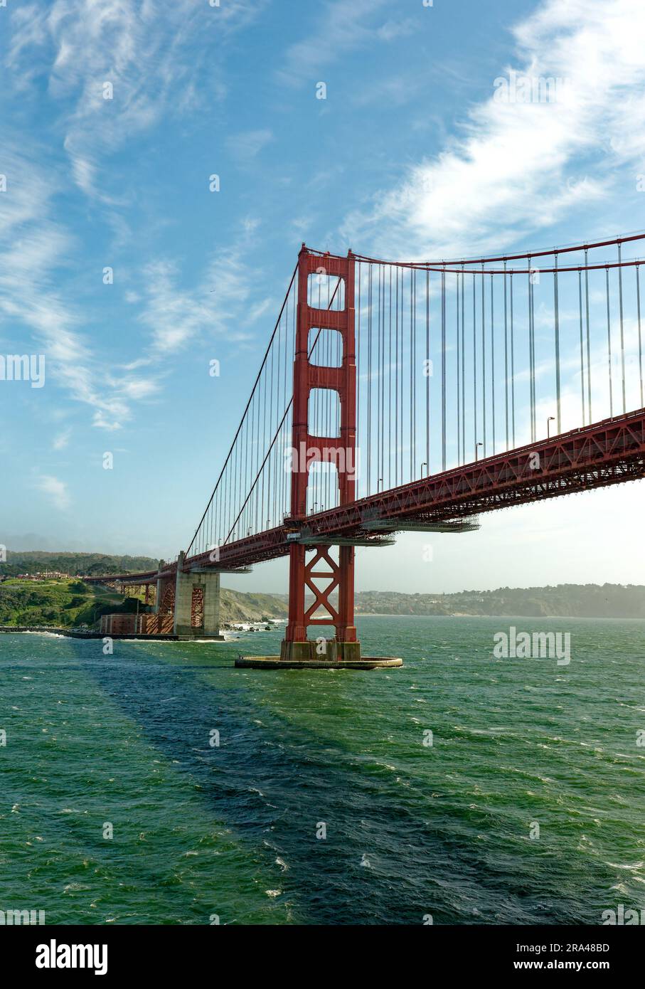 SAN FRANCISCO, CALIFORNIA - April 24, 2023: The Golden Gate Bridge is ...